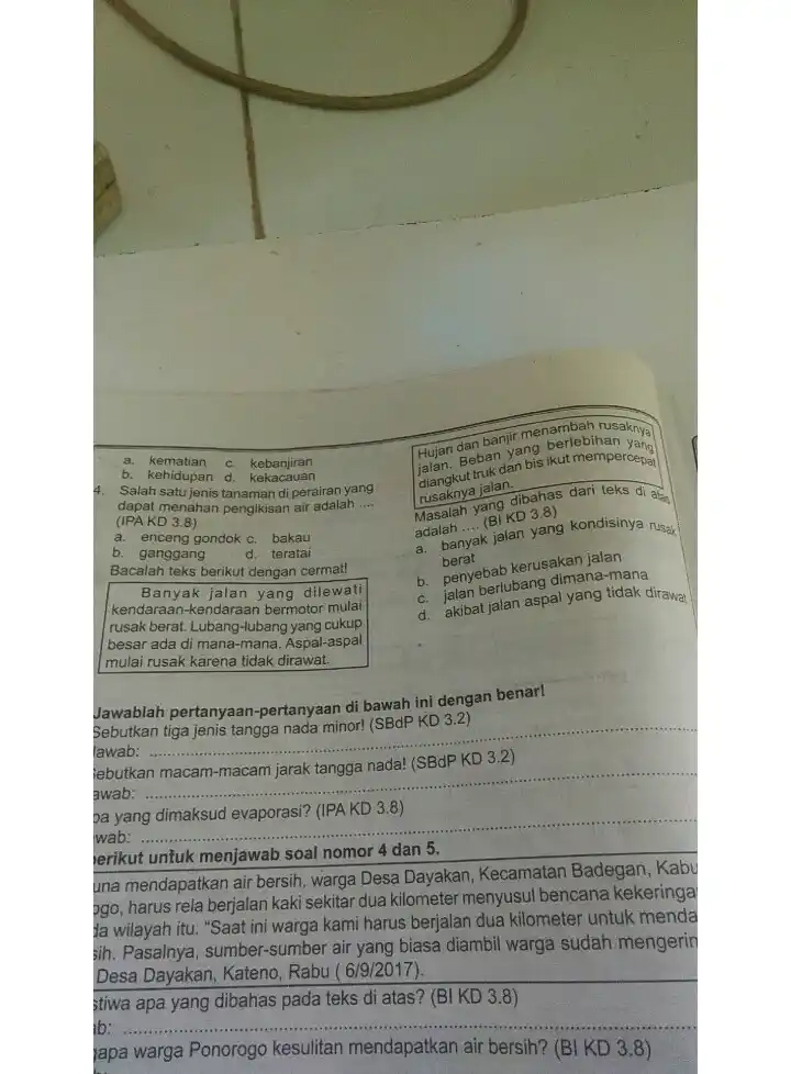 A Berilah tanda silang e... | Descubre cómo resolverlo en QANDA
